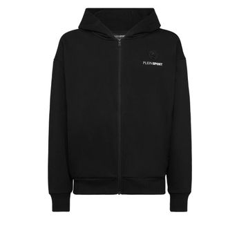 Plein Sport Homme, Sweatshirts et sweats &agrave; capuche, Noir, Taille: 2XL Hooded Sweatjacket Scratch