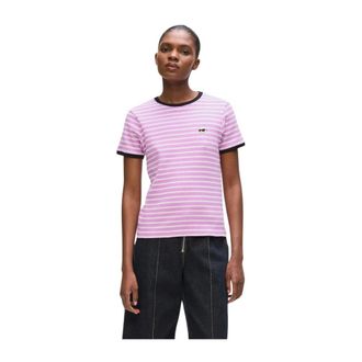 Karl Lagerfeld Femme, Tops, Rose, Taille: 36 FR T-shirt Ikon