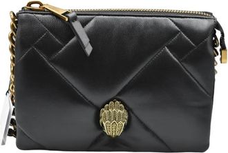 Kurt Geiger Hobo Bags - Compact Quilted Black Shoulder Bag - Gr. unisize - in Schwarz - f&uuml;r Damen
