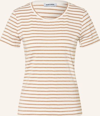 More & More More & More T-Shirt Mit Glitzergarn weiss