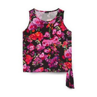 Fiorella Rubino Muslin-Oberteil mit Print und Schleife - - Tops - Damen - Mehrfarbig - 3XL