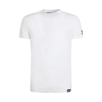 Dsquared2 Homme, Tops, Blanc, Taille: XL Collection de T-shirts de haute qualit&eacute;
