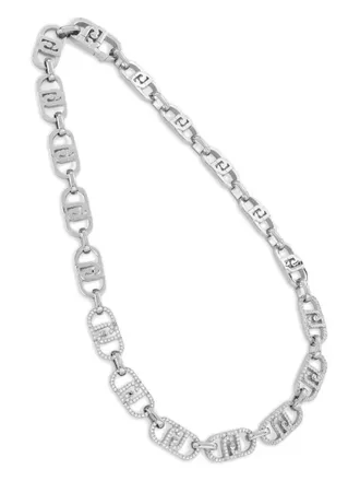 Liu Jo logo-embellished necklace - Silber