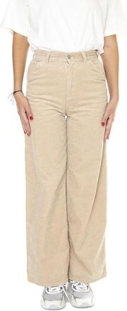 Carhartt Work in Progress Femme, Pantalons, Beige, Taille: W30 Wide Pantalons