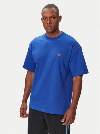 adidas T-Shirt Trefoil Essentials HZ1002 Blau Loose Fit
