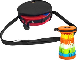 Generic Aufbewahrungstasche f&uuml;r faltbare S&auml;ttel - verstellbare Tragetasche, leichte Reisetasche, runder Schutzdeckel | widerstandsf&auml;higer Organizer mit Klettv