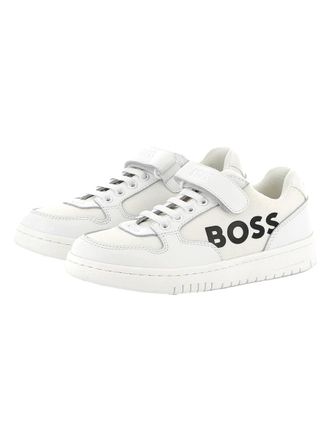 HUGO BOSS White Leather Sneaker - White