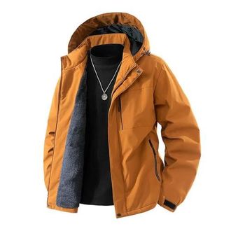 Generic NYSBH Veste Homme Automne Hiver Velours &Eacute;pais Chaud D&eacute;contract&eacute; Ample Mode Confortable Tendance Veste Homme, marron, 3XL