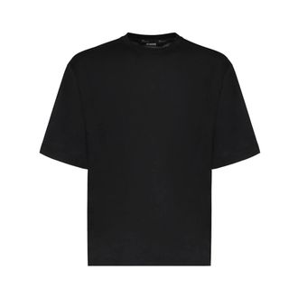 Jacquemus Homme, Tops, Noir, Taille: L Le T-shirt Rond Carr&eacute; manches courtes