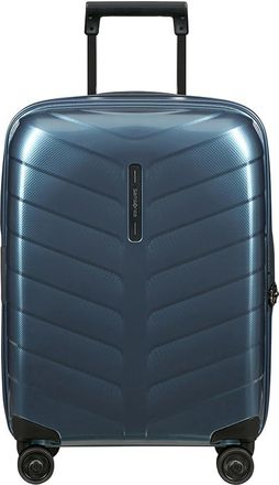 Samsonite Attrix - Spinner S, Erweiterbarer Handgep&auml;ck, 55 cm, 38/44 L, Blau (Stahlblau)