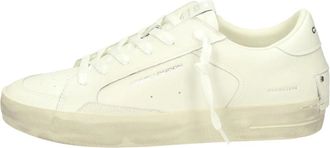 Crime London Homme, Chaussures, Blanc, Taille: 43 EU Baskets Basses en Cuir
