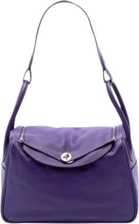 Herm&egrave;s Pre-owned Lindy 34 - Femme - Pre-owned - Violet - Taille: ONE Size
