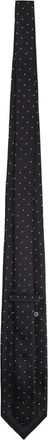 Tom Ford Printed Silk Necktie - Black