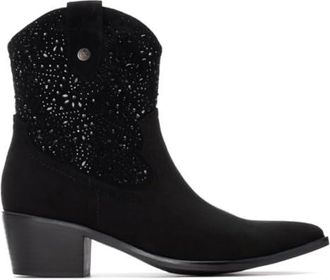 Xti Bottes de cowboy Femme Noir - Chaussures confortables et polyvalentes - Mode décontractée - Modèle 14430901 (Taille41)