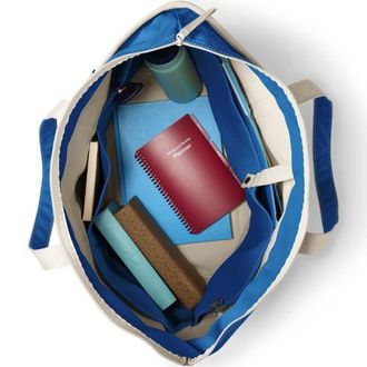 Lands End Canvastasche mit Reißverschluss, extragroß, Herren, Größe:null regular, Weiß, Baumwolle, by Lands End