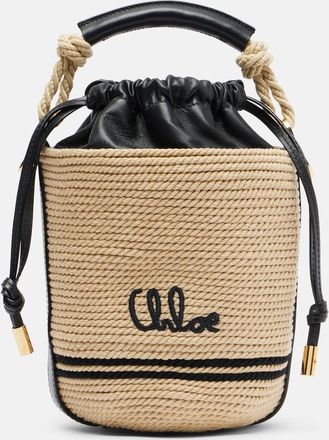 Chlo&eacute; Chlo&eacute; Sac seau Soleil Mini &agrave; effet raphia