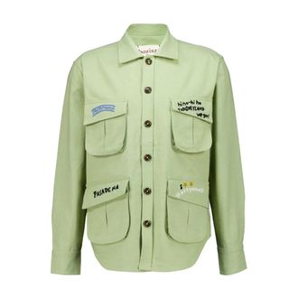 Baziszt Seide & Nylon Jacke - - Jackets - Herren - Gr&uuml;n - M