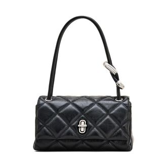 Marc Jacobs Femme, Sacs, Noir, Taille: ONE Size Mini Sac Bandoulière Double Matelassé