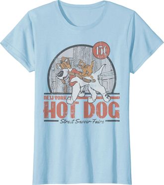 Disney Oliver & Company New York Hot Dog Poster T-Shirt