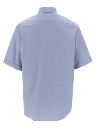 Fendi Mens Blue Cotton Blouse