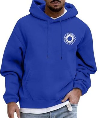 Generic Sweat a Capuche Homme Sweatshirt Hooded Sweats &agrave; Capuche Homme Automne et Hiver Imprim&eacute; Lettre, Style D&eacute;contract&eacute;