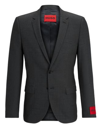 HUGO BOSS Anzugsakko mit feiner Struktur und 4-Way-Stretch in