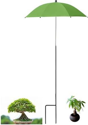 Generic Parasol pour plantes dextérieur résistant aux UV, angle réglable, vert, 60.0 cm de diamètre