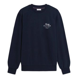 Tommy Hilfiger Script Stack Sweatshirt - - Sweatshirts & Hoodies - Herren - Blau - M