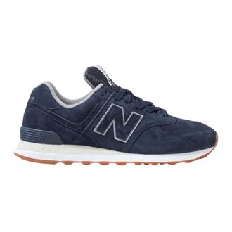 New Balance Homme, Chaussures, Bleu, Taille: 41 1/2 EU Daim Lacets Semelle Caoutchouc Baskets
