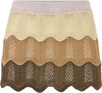 Philipp Plein Femme, Jupes, Multicolore, Taille: 38 FR Mini-jupe Wave