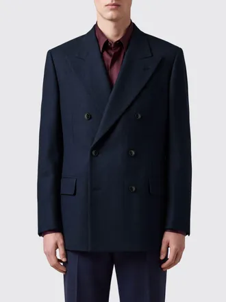Dries Van Noten Doppelreihiger Wollblazer mit fallendem Revers