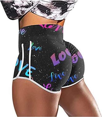Generic Legging de sport 2026 pour femme - Extensible - Impression haute et courte - Taille de yoga, multicolore, XXL