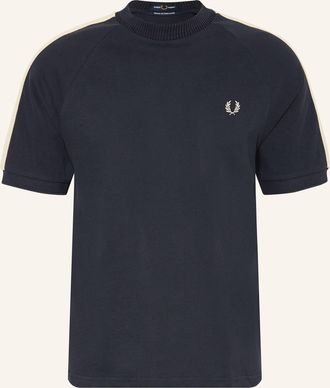 Fred Perry T-Shirt Mit Galonstreifen blau