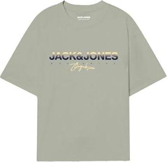 Jack & Jones Jorcanggu T-Shirt SS Crew Neck FST pour Homme, Tint Celadon, L