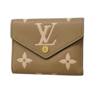 Louis Vuitton Portefeuille Pre-owned &agrave; trois volets - Femme - Pre-owned - Beige - Taille: ONE Size