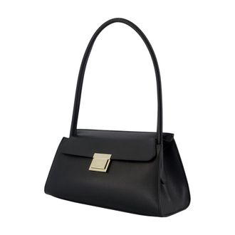 Ami Womens Leather Calfskin Crossbody Bag Black