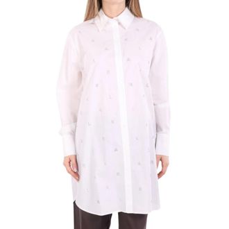 Karl Lagerfeld Rhinestone Poplin Shirt - - Blouses & Shirts - Damen - Wei&szlig; - S