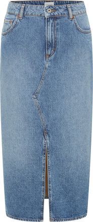 Mustang Jeans Damen Style Eureka Denim Skirt Rock, Mittelblau 412, 54