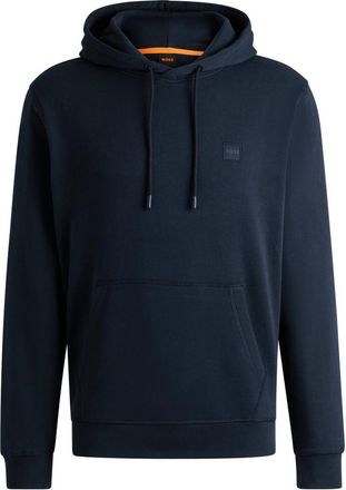 HUGO BOSS Hoodie aus Baumwolle mit Label-Aufnäher in