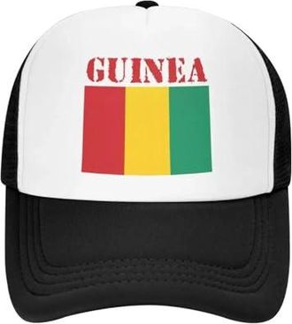 Generic Casquette de Baseball personnalis&eacute;e Drapeau Guin&eacute;e pour Femmes et Hommes Style Trucker Ajustable id&eacute;ale l&eacute;t&eacute; Les Loisirs Plein air