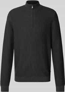 Olymp Level 5 Strickpullover mit Troyer-Kragen