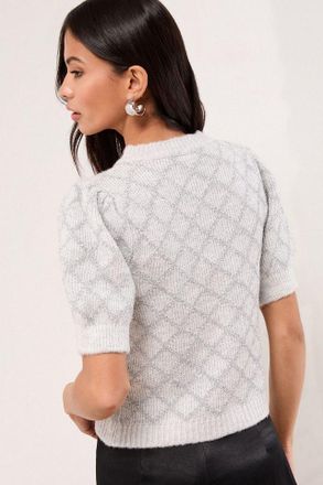 Lipsy Strickjacke Lipsy Kurz&auml;rmlige Strickjacke, Regular (1-tlg)