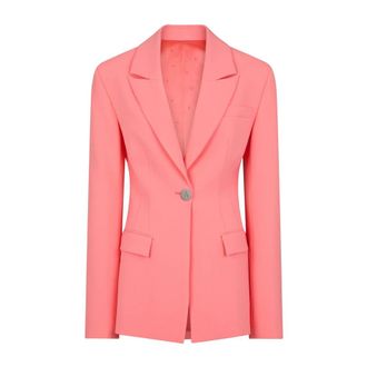 The Attico Sanduhr Lachs Blazer mit Logo-Knopf - - Jackets - Damen - Rot - XS