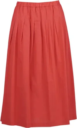 ottod'Ame Femme, Jupes, Rouge, Taille: 38 FR Midi Skirts
