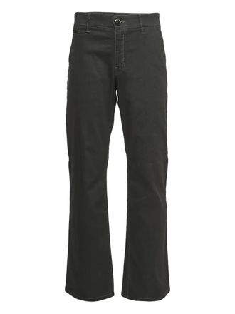 Giorgio Armani jean à plaque logo - Noir