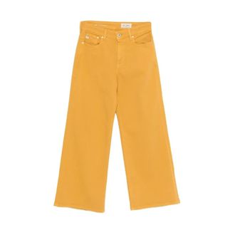 AG - Adriano Goldschmied Saige Wide Leg Crop - - Jeans - Damen - Orange - W24