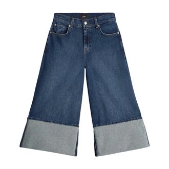 7 For All Mankind Damen, Jeans, Blau, W29Größe