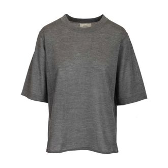 Loulou Studio Damen, Strickwaren, Grau, LGr&ouml;&szlig;e