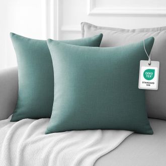 Homing Kissenhülle St. Tropez Salbei | Sofa Kissenbezug mit verdecktem Reißverschluss | Kopfkissenbezug Strukturgewebe | Struktur Stoff Dekokissenhülle Schla