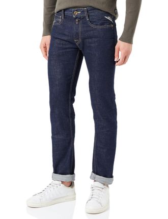 Replay Herren Jeans Rocco Comfort-Fit, Medium Blue 009 (Blau), 28W / 30L